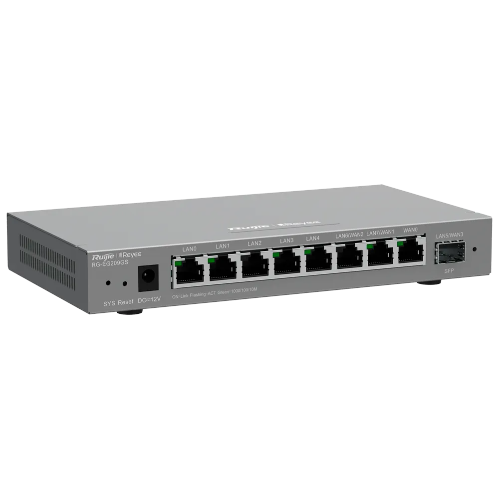 Reyee - Manageable Router Controller with 8 Gigabit Ports + SFP RG-EG209GS